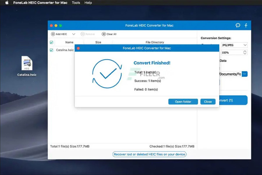 Free Download FoneLab HEIC Converter MacOS – Tool to convert HEIC files to JPG - PNG